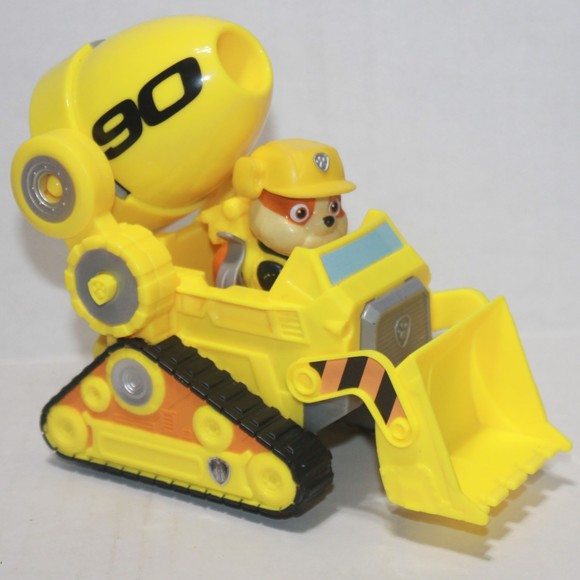 Paw Patrol | Toys | Paw Patrol Rubble Figure With Cement Mixer Truck ...